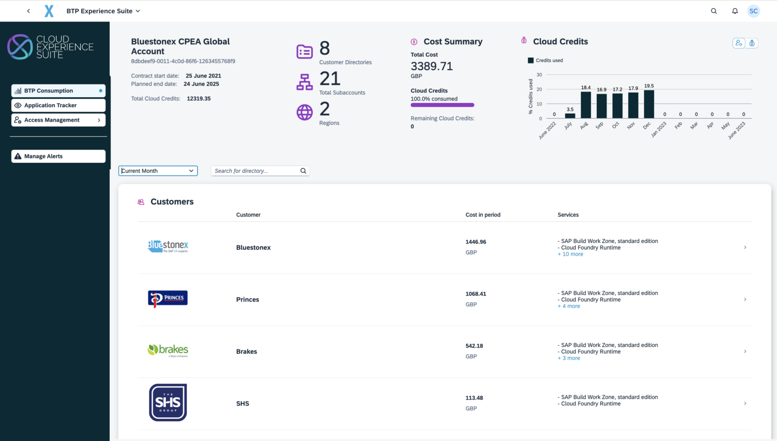 BTP Monitor: Centralised SAP BTP Management | Bluestonex