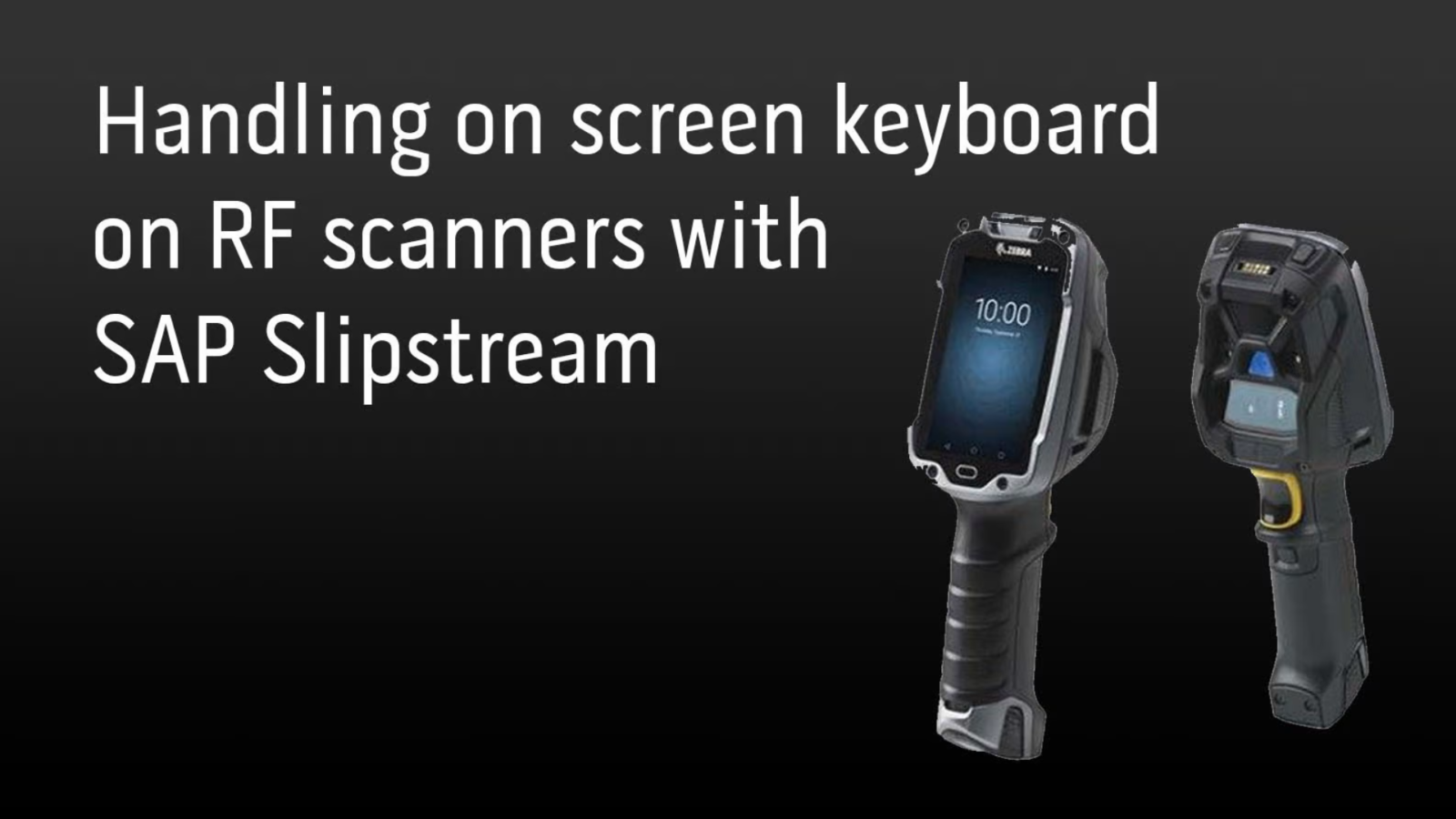 How to Disable RF Scanner keyboard in SAP Slipstream | Guide | Bluestonex