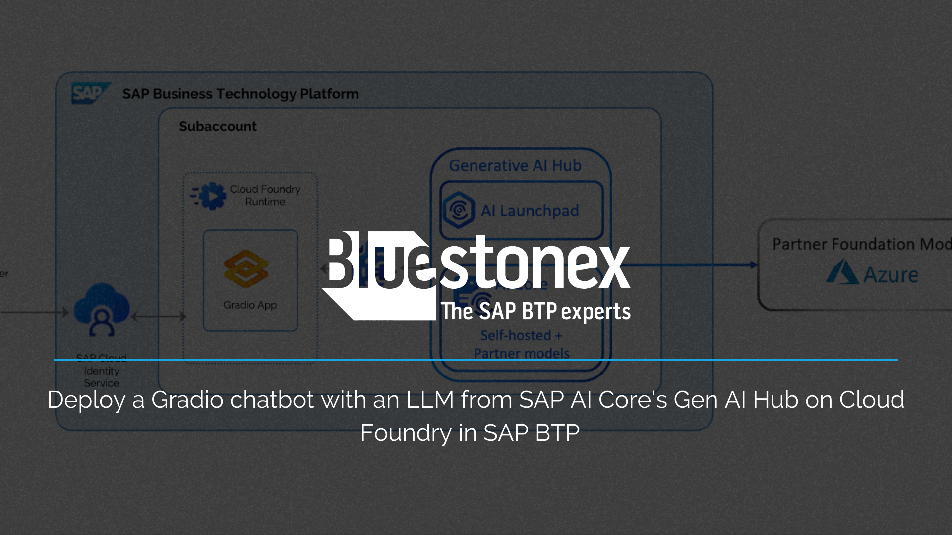 Deploy a Gradio chatbot with an LLM from SAP AI Core's Gen AI Hub on Cloud Foundry in SAP BTP ...