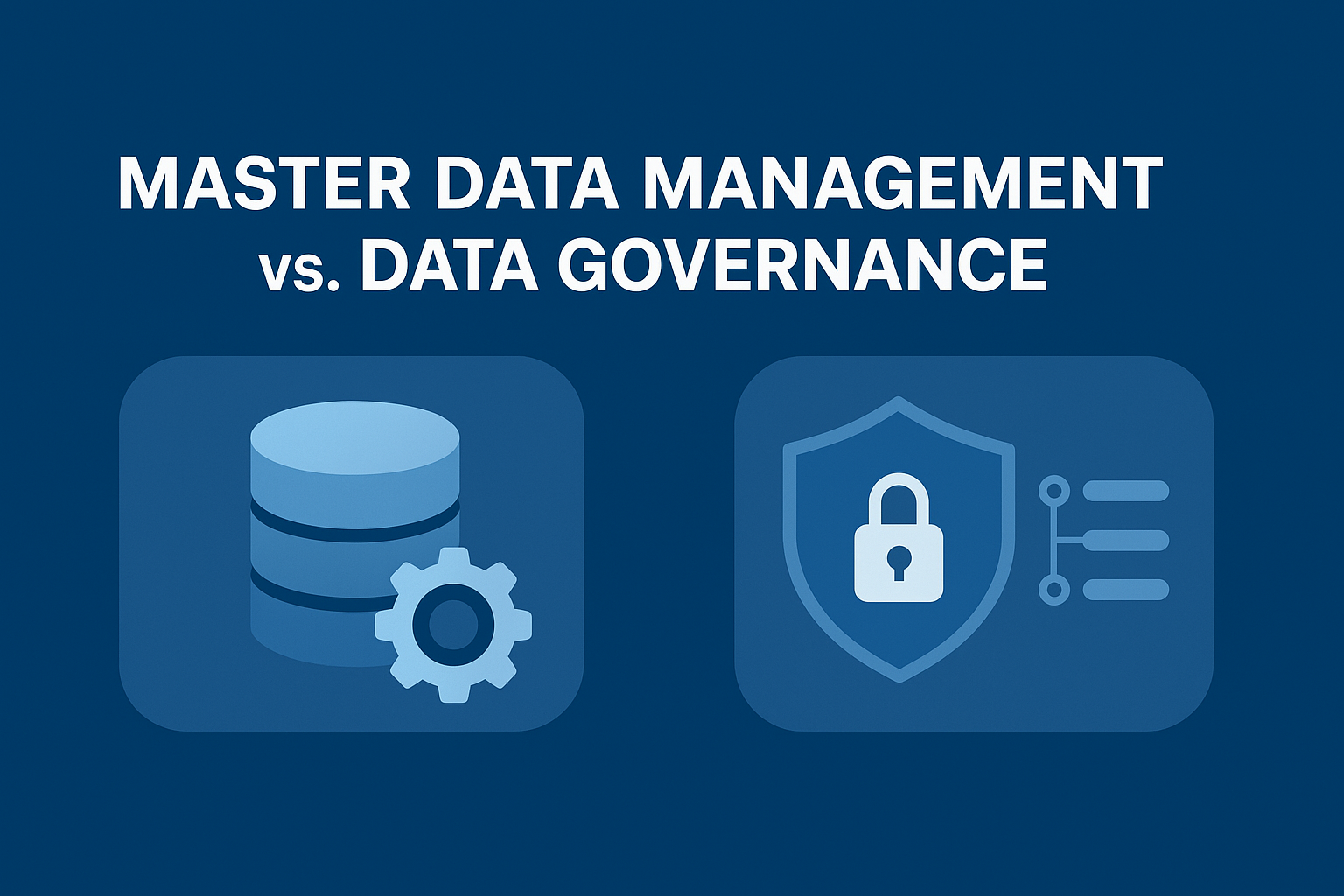 Master Data Management vs Data Governance | Bluestonex